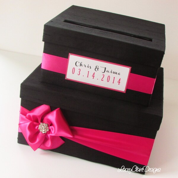 Pink Card Box - Etsy