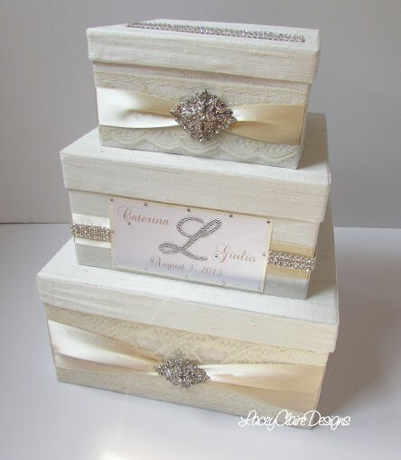 Wedding Card Box Bling Card Box Gift Card Box Rhinestone | Etsy