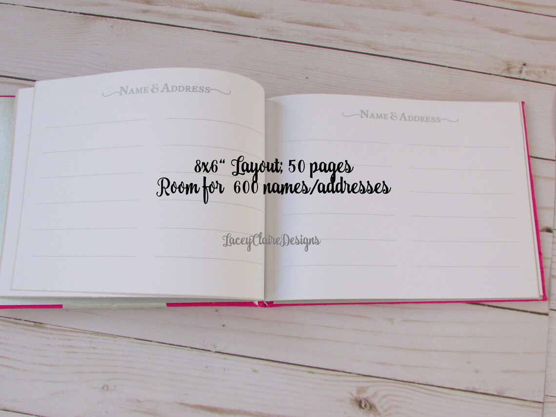 Wedding Guest Book Reception Guest Book Autograph Book | Etsy