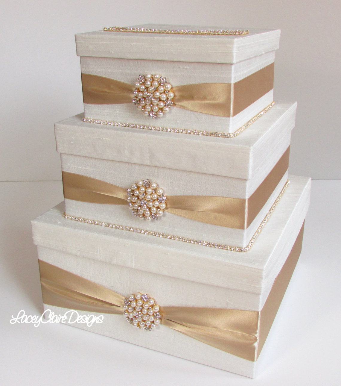 Wedding Card Box Bling Card Box Rhinestone Money Holder - Etsy