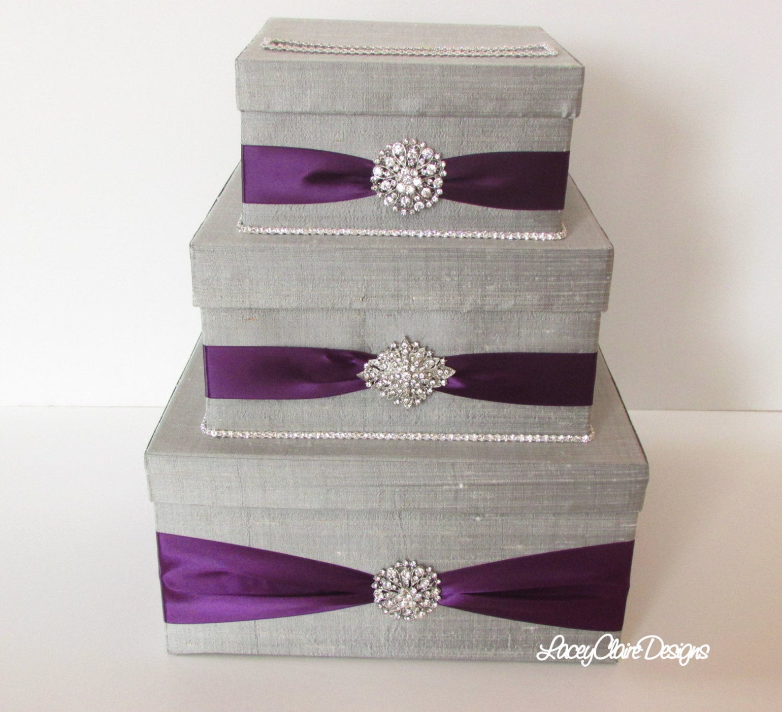 Wedding Card Box Bling Card Box Rhinestone Money Holder | Etsy