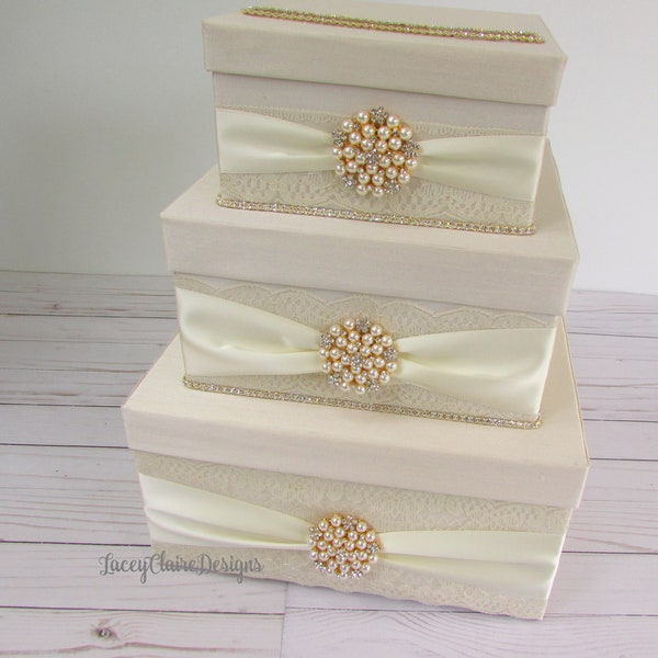 Lace Card Box - Etsy