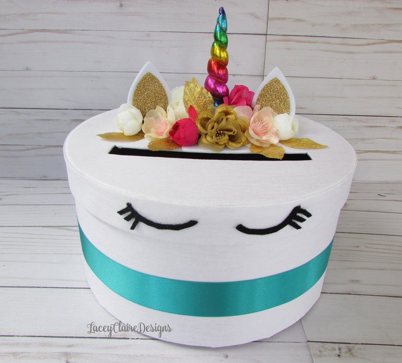 Unicorn Card Box Unicorn Party Unicorn Card Holder Unicorn - Etsy