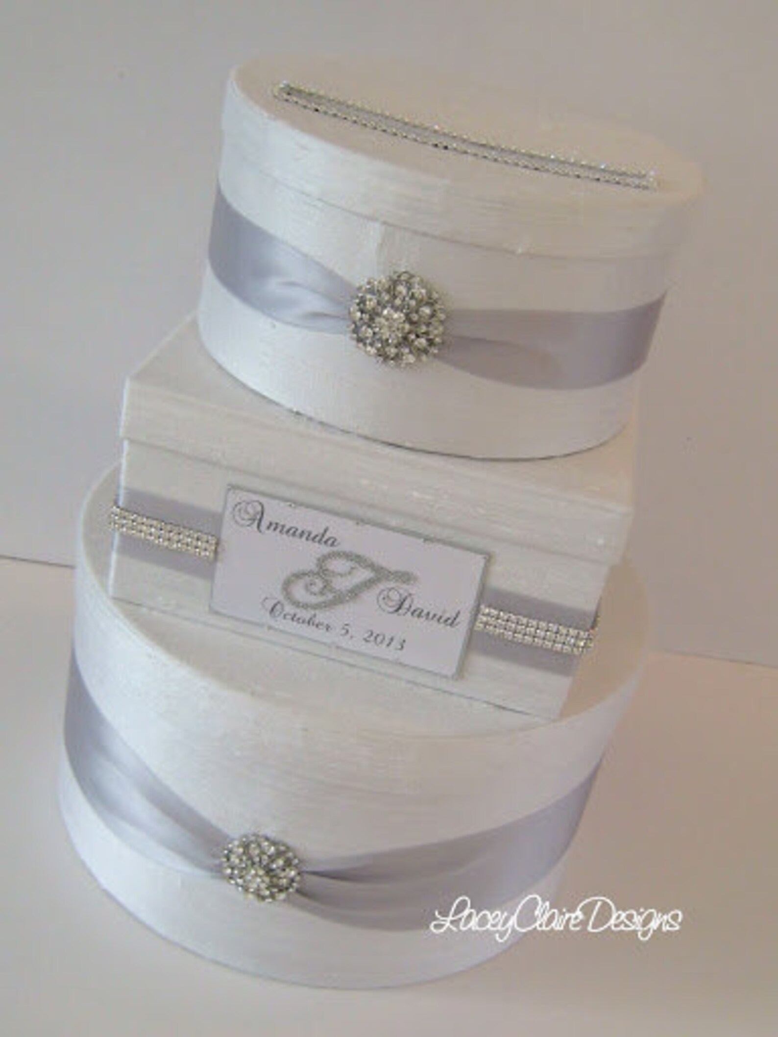 Wedding Gift Box Bling Card Box Rhinestone Money Holder - Etsy