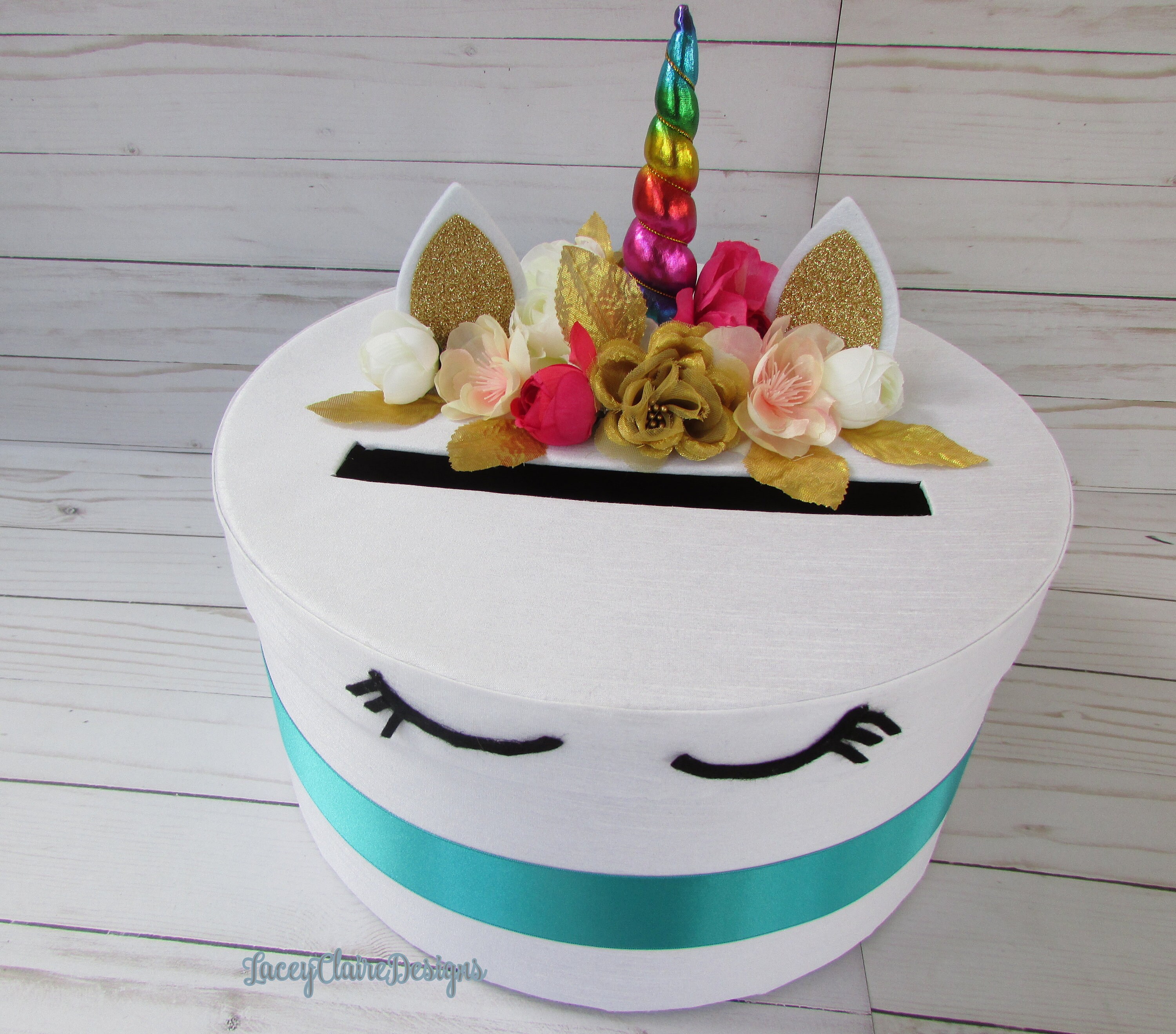 Card Box for Party Unicorn Party Decor Rainbow Theme | Etsy