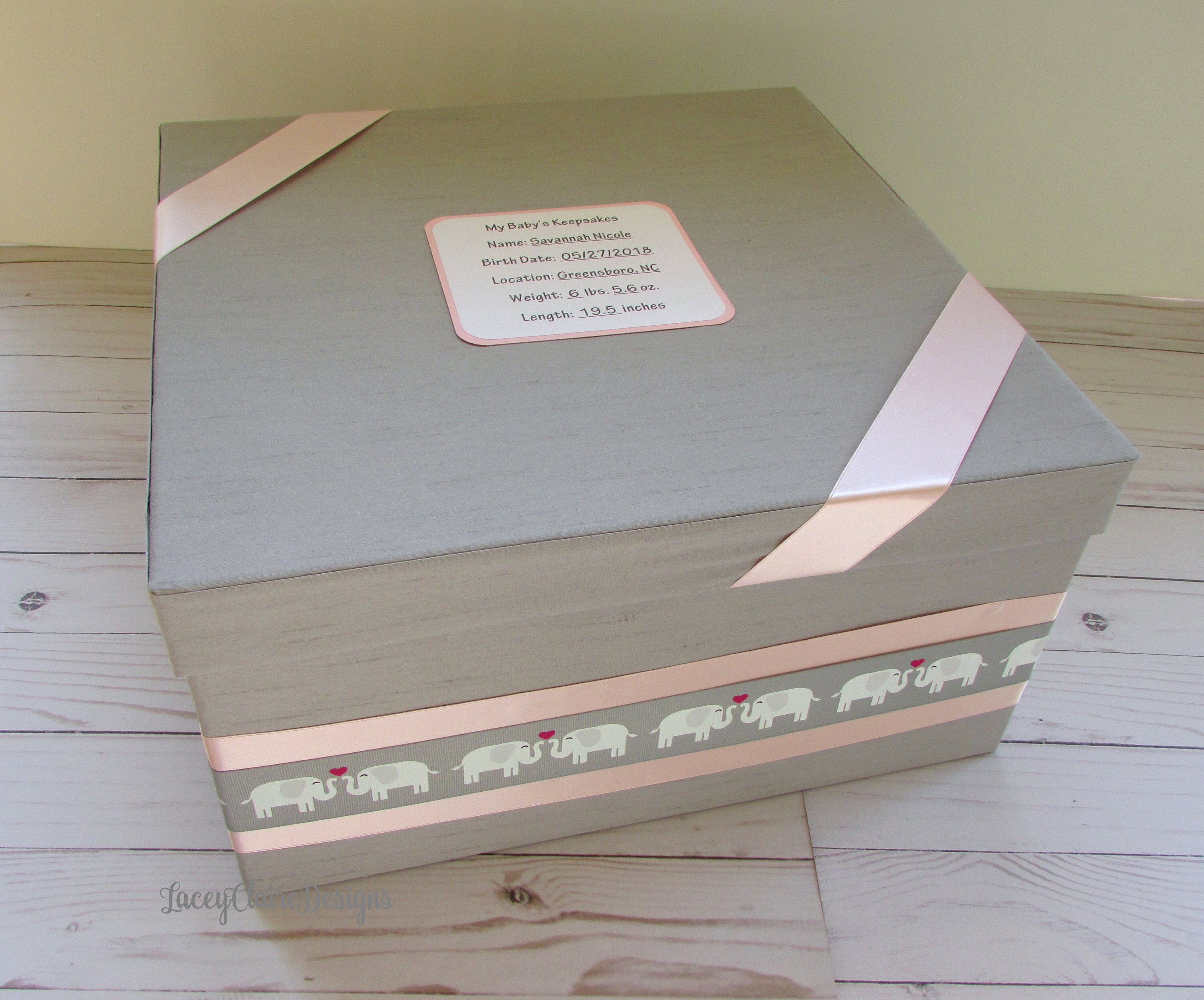 Baby Memory Box Baby Keepsake Box Time Capsule Personalized | Etsy