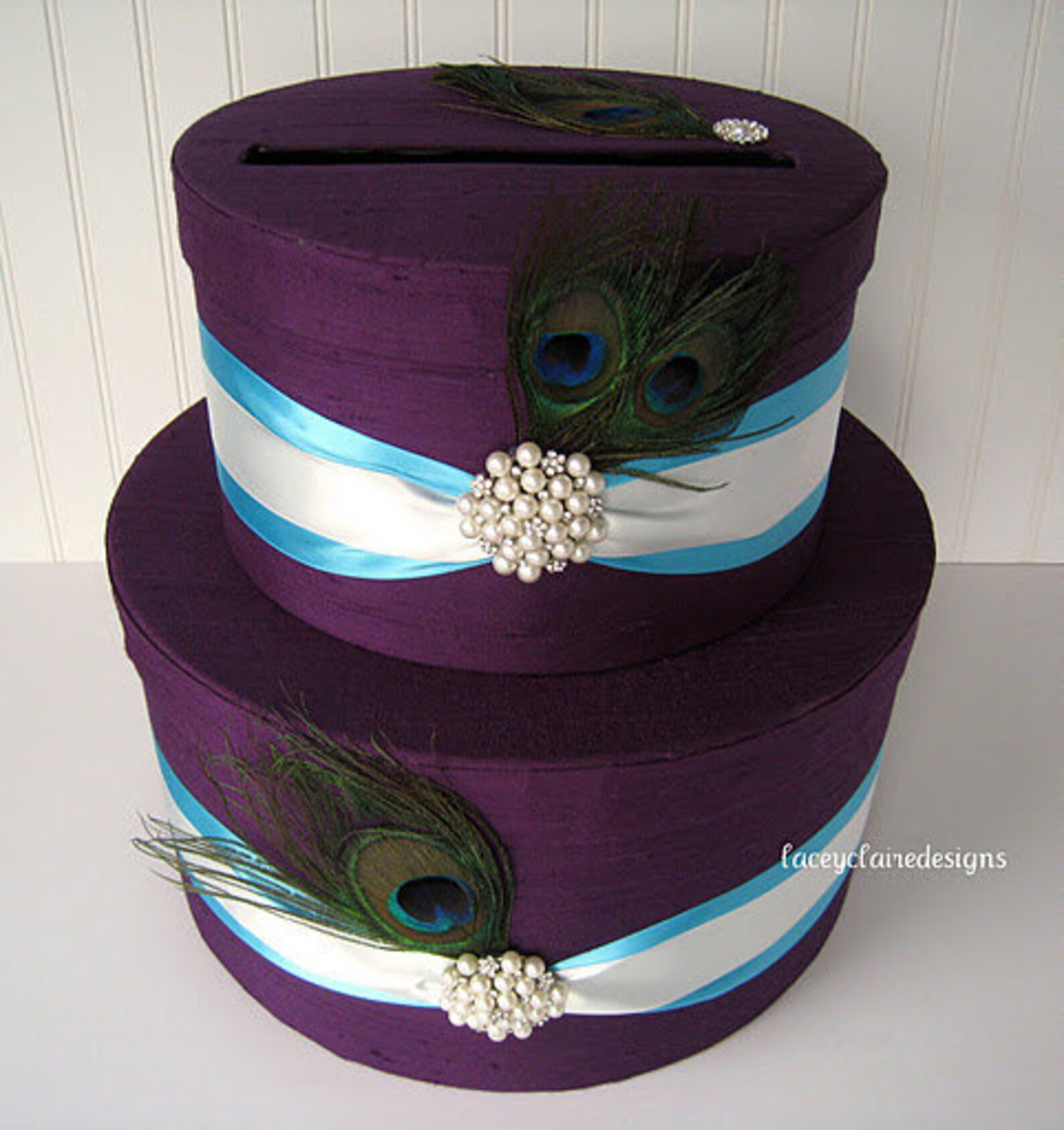 Peacock Wedding Card Box Handmade and Couture Custom Made - Etsy