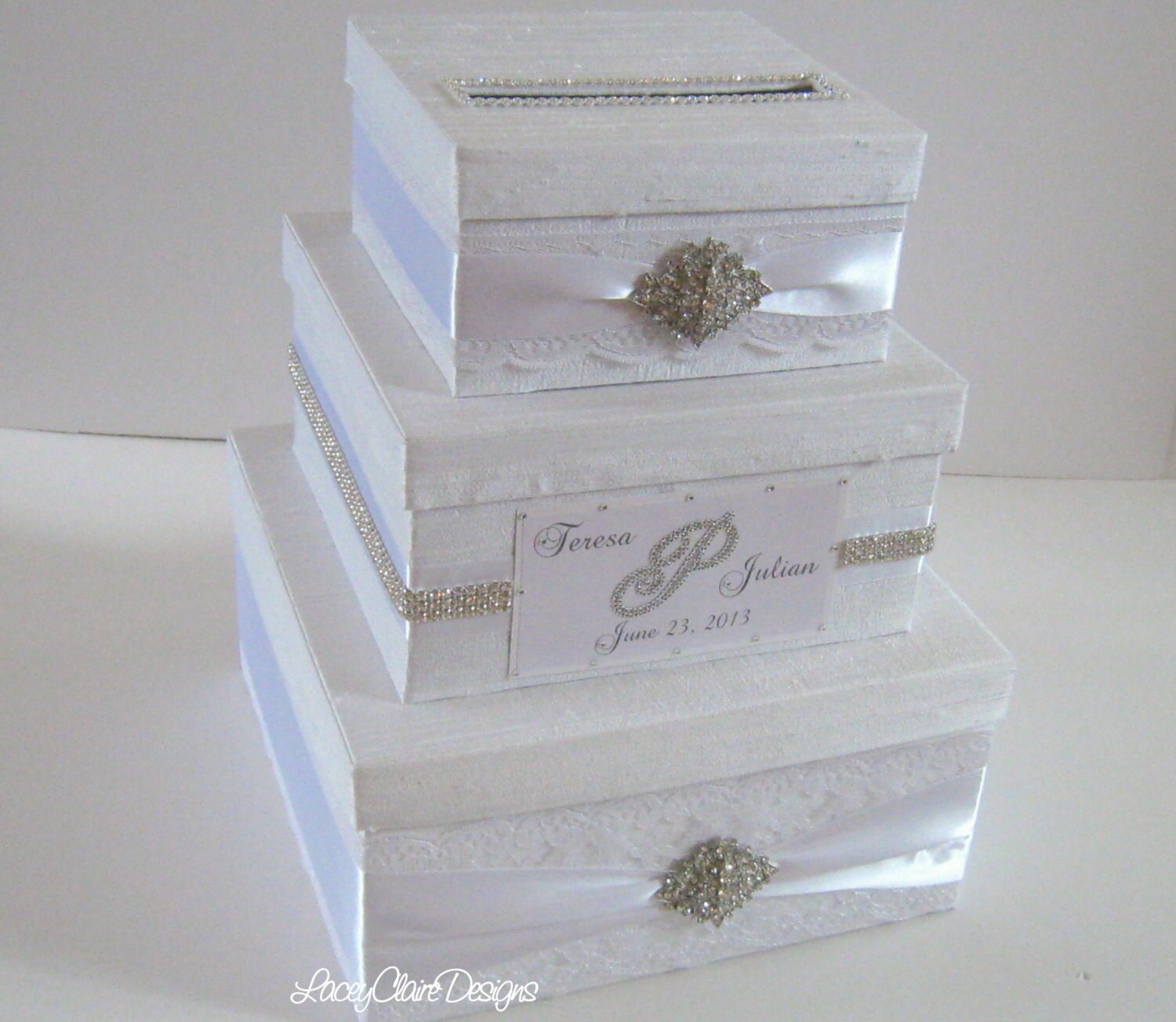 Laced Wedding Card Box Custom Card Box Money Box Wedding | Etsy