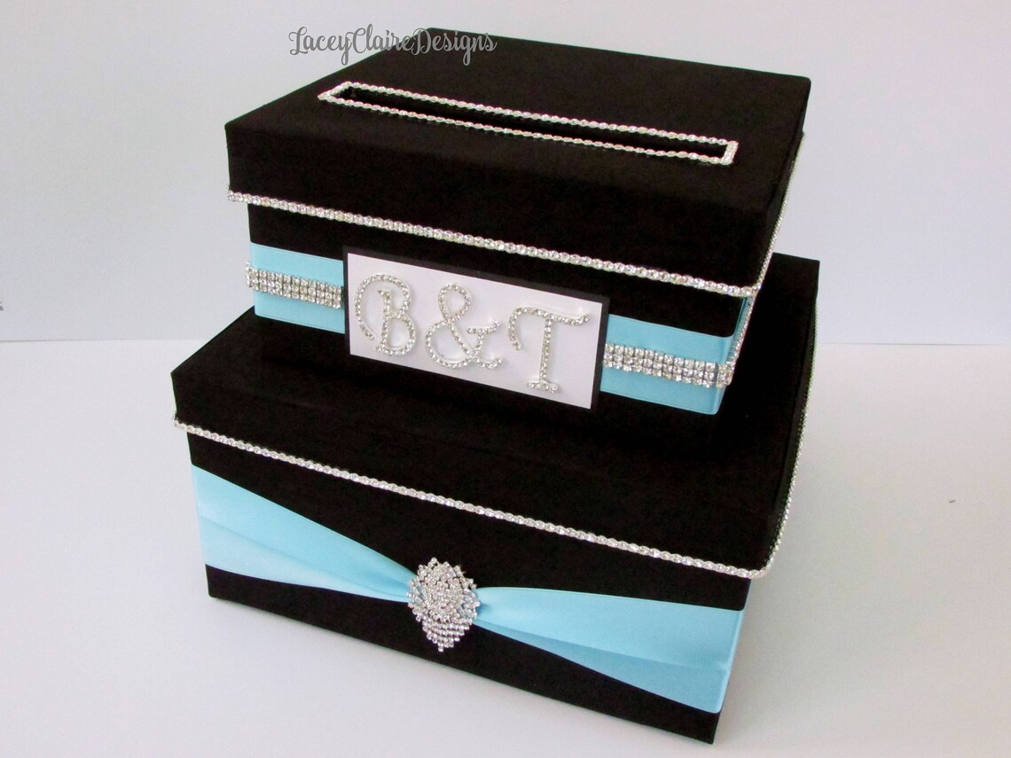 Wedding Card Box Bling Card Box Rhinestone Money Holder | Etsy
