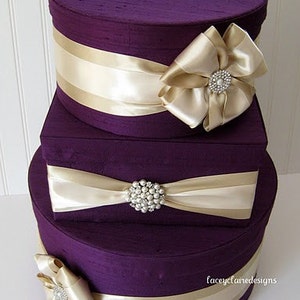 Purple Wedding Card Box, Box for Cards, Cards Holder, Envelope Box ...