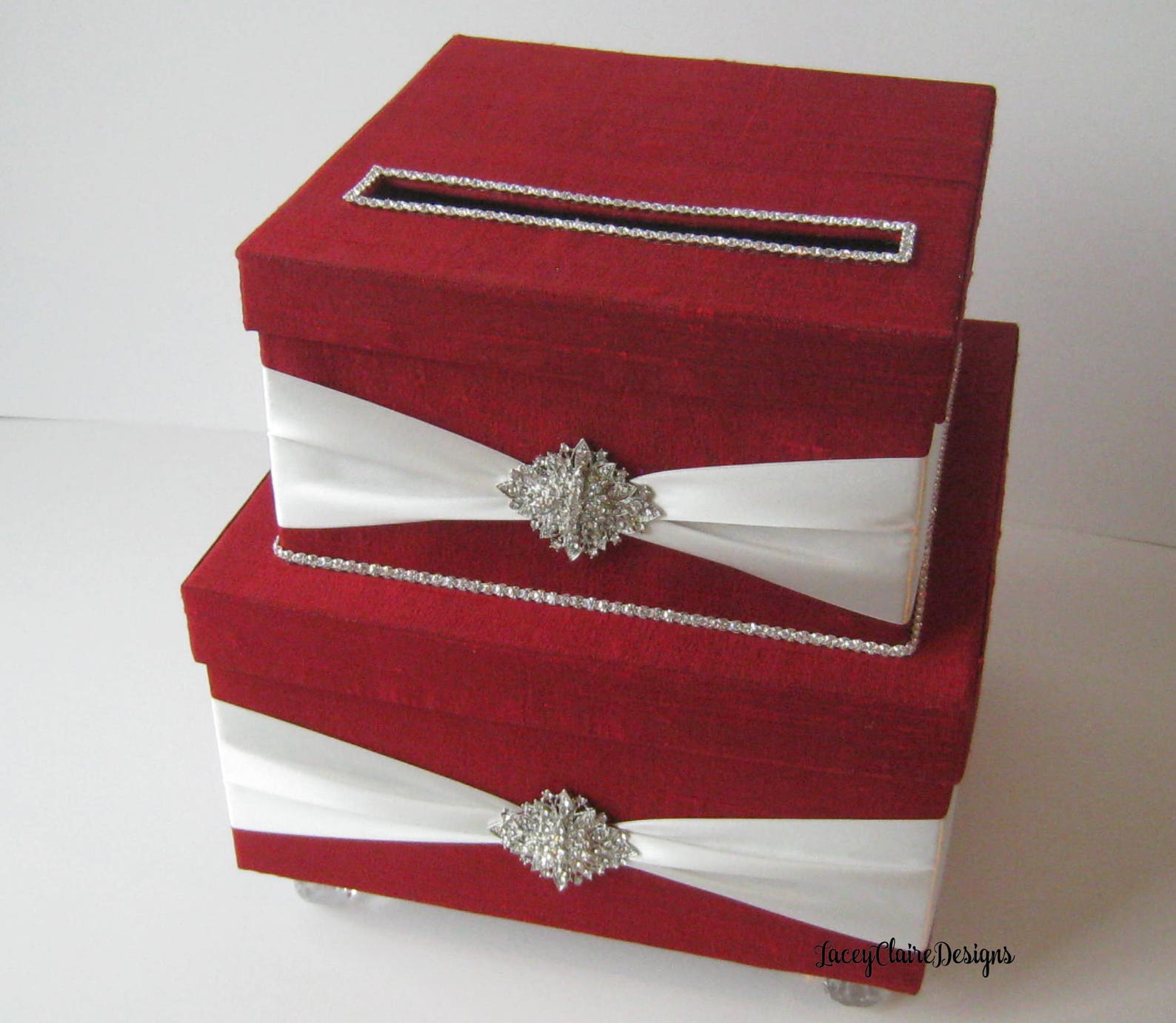 Wedding Card Box Envelope Box Reception Card Holder Red and - Etsy