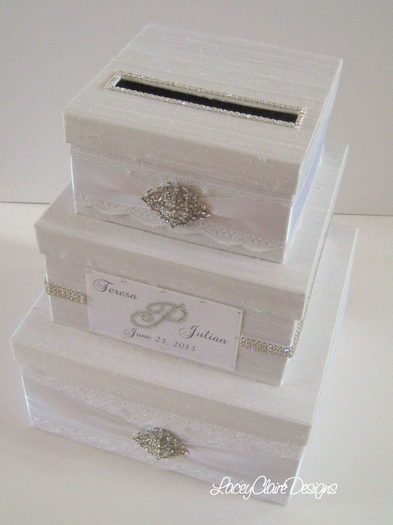 Laced Wedding Card Box Custom Card Box Money Box Wedding - Etsy