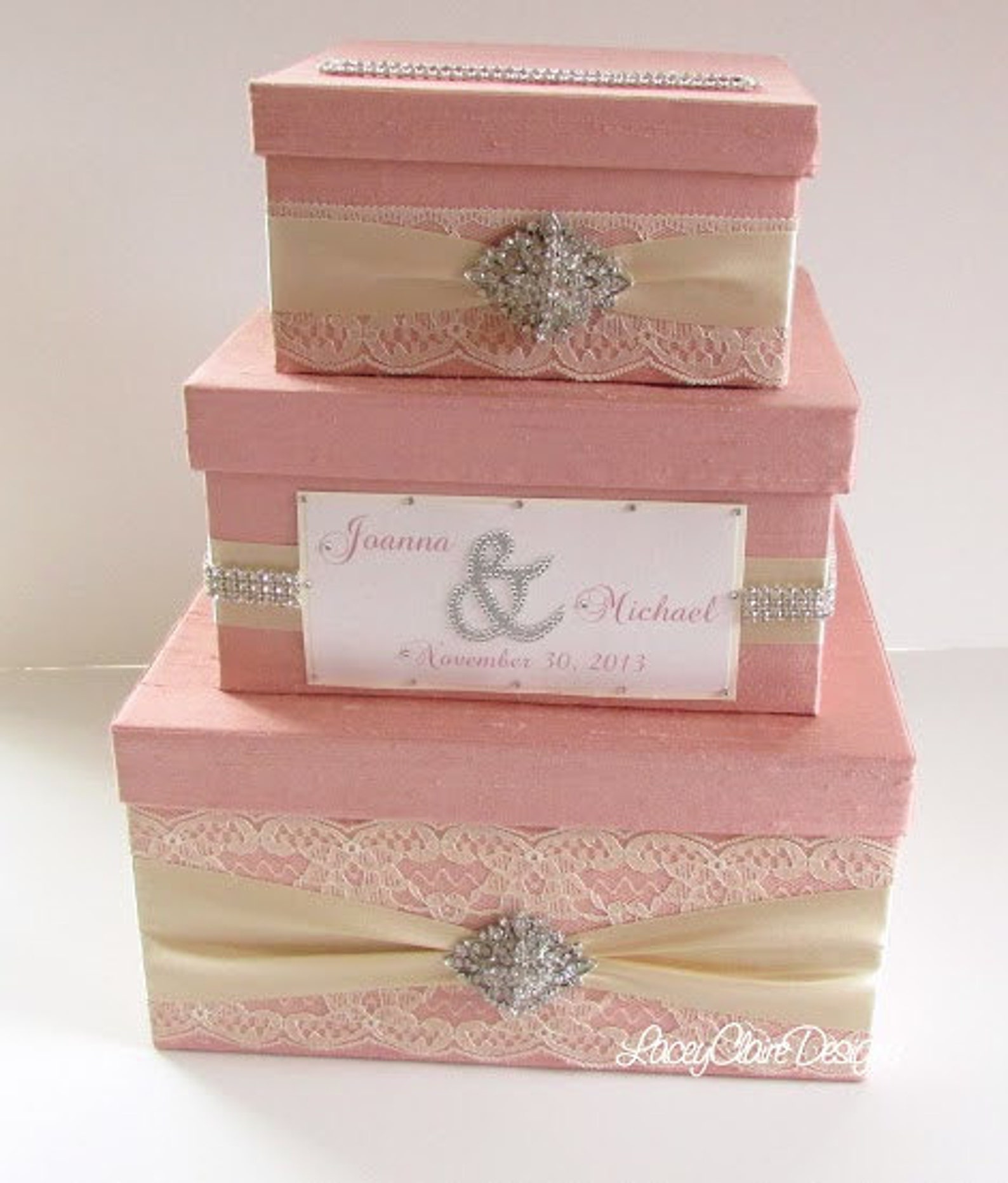 Laced Wedding Card Box Custom Card Box Money Box Wedding - Etsy