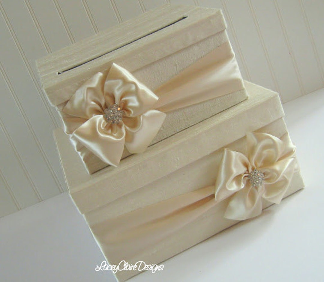 Modern Card Box for Wedding, Cream Wedding Card Box, Box for Cards ...