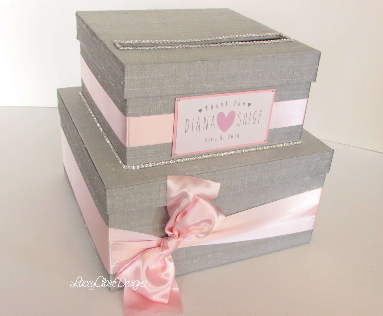 Money Card Box Wedding Card Holder Wishing Well You Customize - Etsy