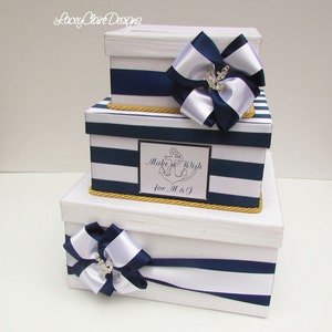 Nautical Wedding Card Box, Beach Wedding Card Box, Beach Wedding Box ...
