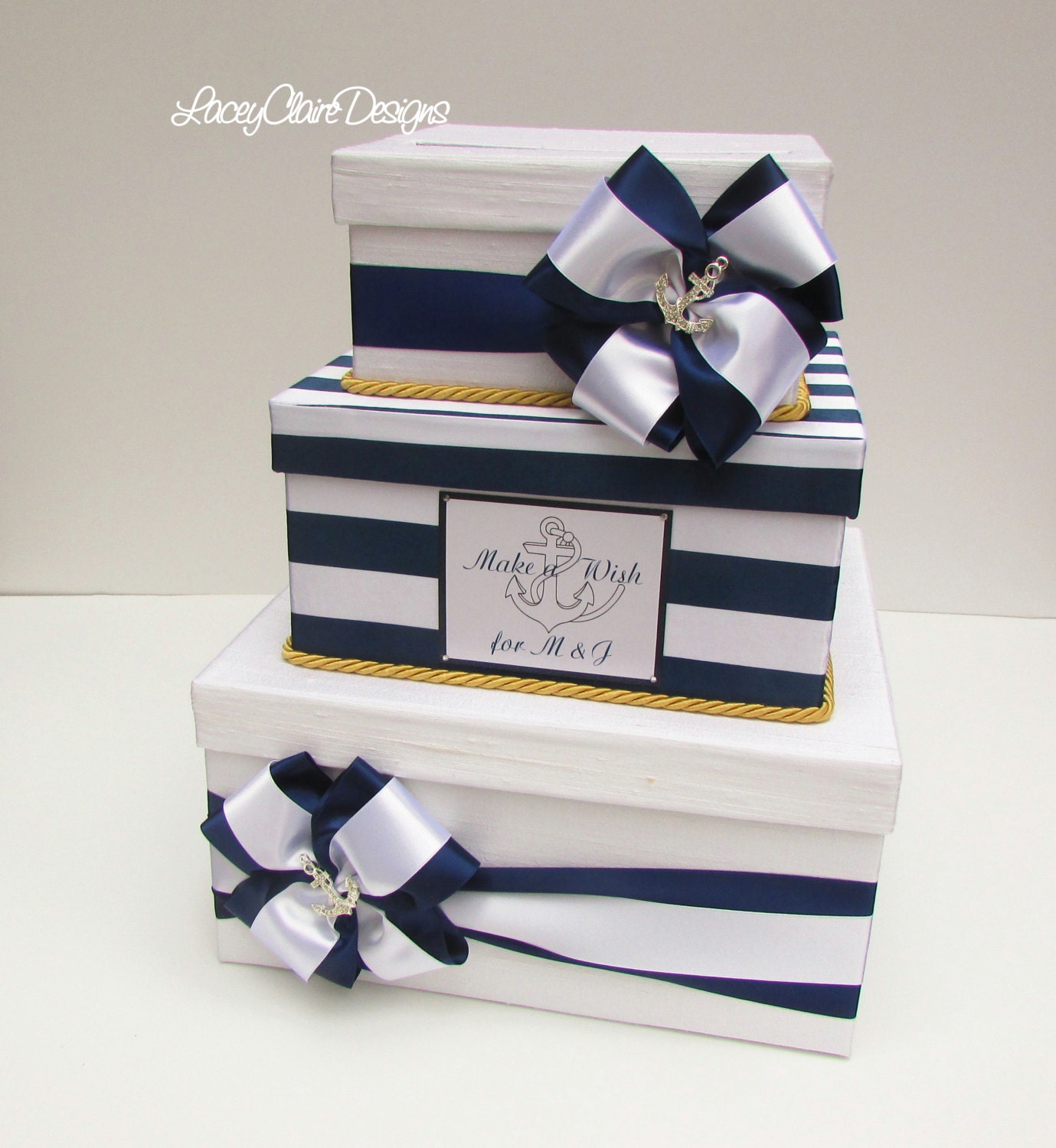 Nautical Wedding Card Box, Beach Wedding Card Box, Beach Wedding Box ...