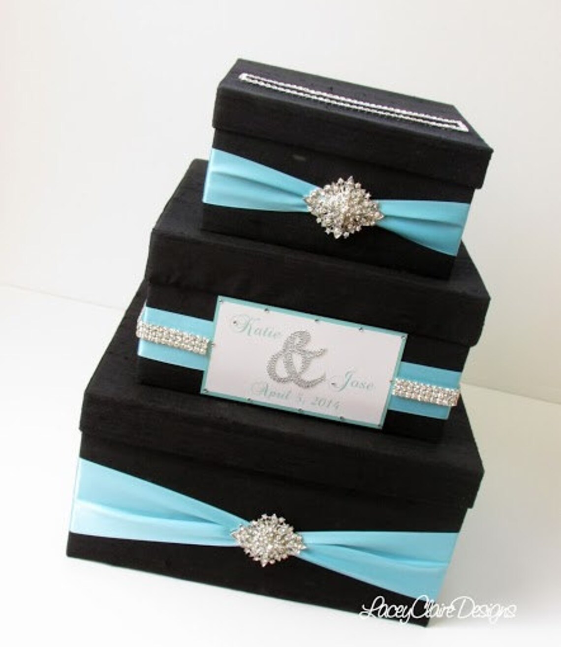 Wedding Gift Box Bling Card Box Rhinestone Money Holder - Etsy