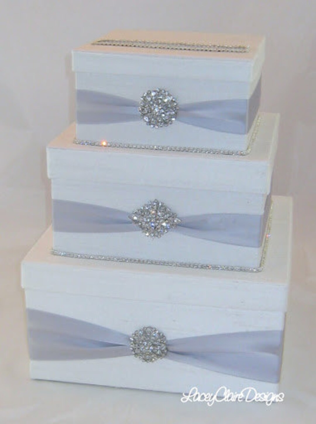 White Card Box, Wedding Card Holder, Card Holder, Card Box With Slot ...