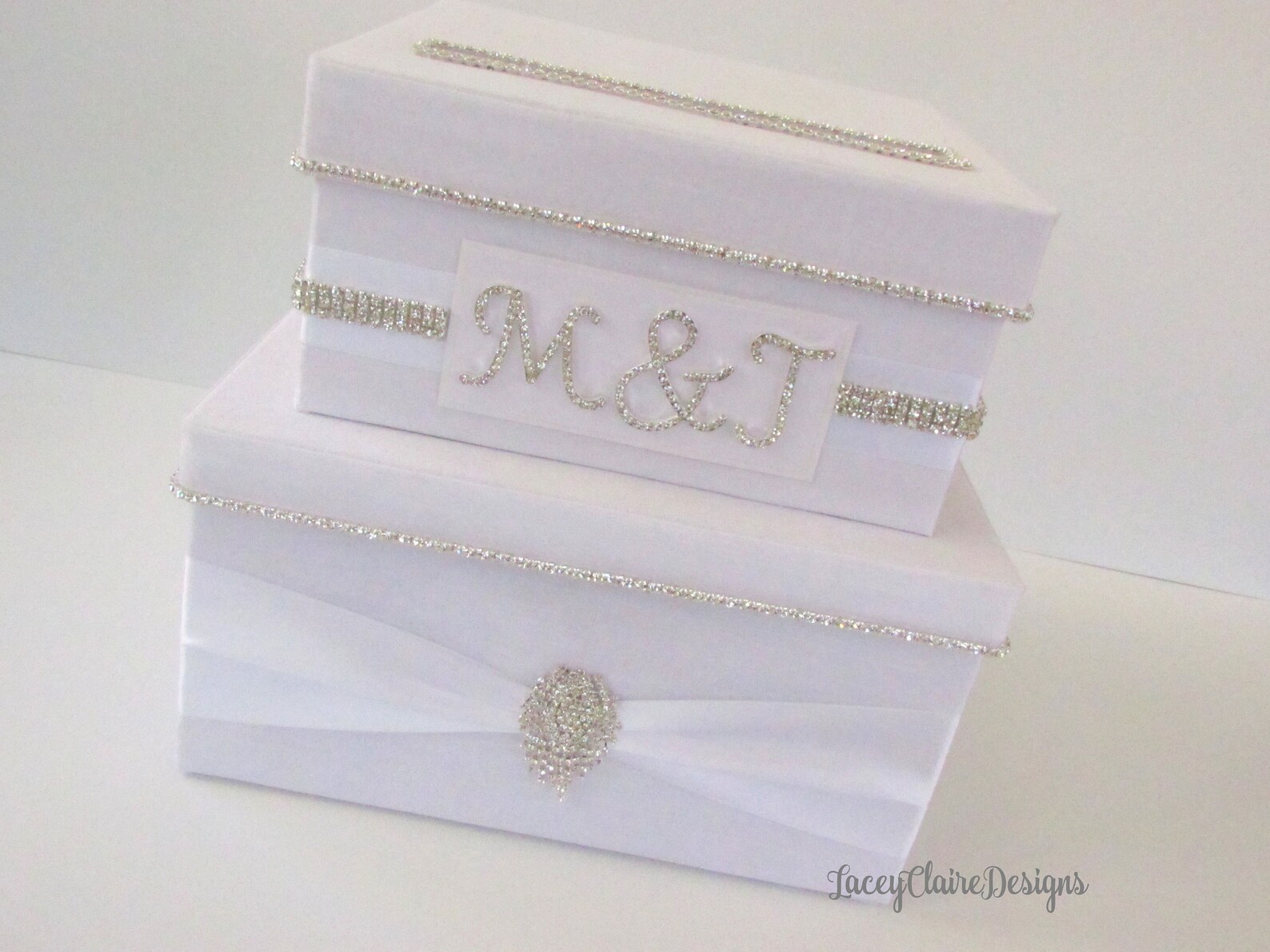 Wedding Card Box Bling Card Box Rhinestone Money Holder | Etsy