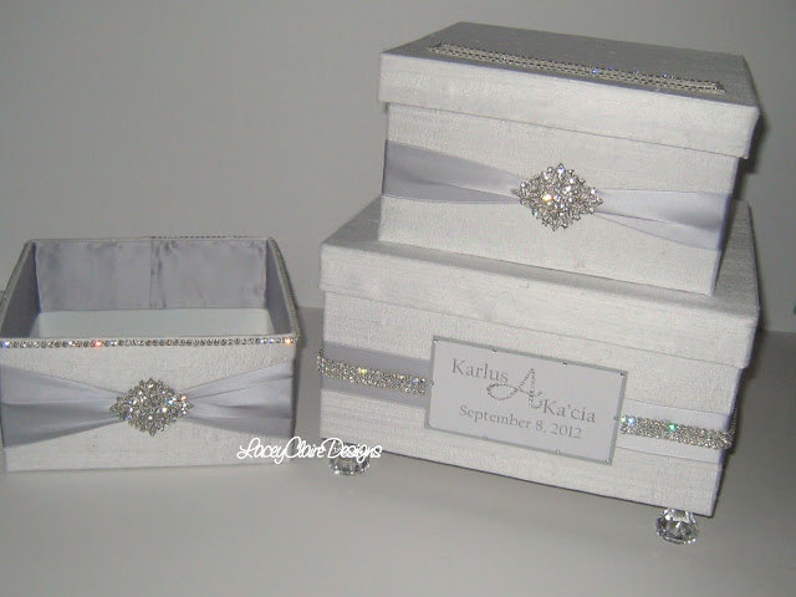 Wedding Box, Program Box, Bubble Box, Open Box, Centerpiece Decor ...
