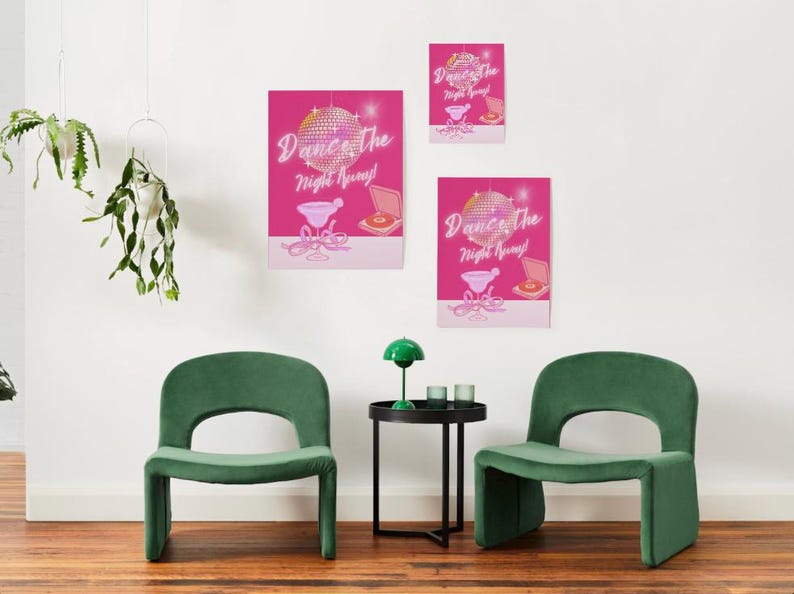 Digital Dance the Night Away Poster - Etsy