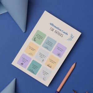 63 Printable Affirmation Cards for Fathers - Father's Day Gift - Daily ...