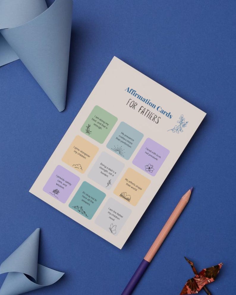 63 Printable Affirmation Cards for Fathers - Father's Day Gift - Daily ...