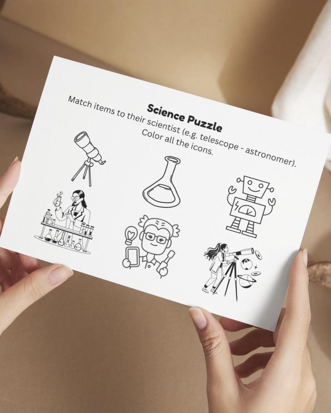 Become a Scientist - Printable Coloring & Activity Book for Curious ...