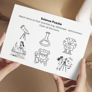 Become a Scientist - Printable Coloring & Activity Book for Curious ...