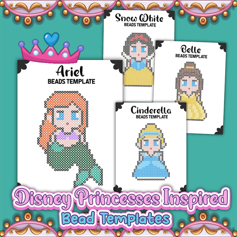 Princess Perler Bead Designs - Etsy