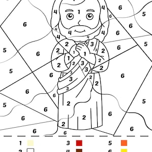 Bible Color by Numbers - Etsy