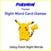 Pokemon Themed Sight Word Card Games - Dolch Sight Words - Etsy