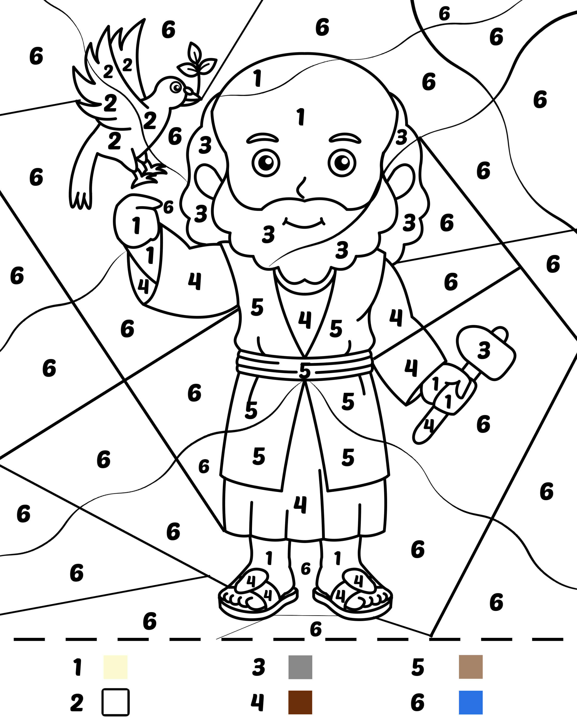 Bible Color by Numbers - Etsy