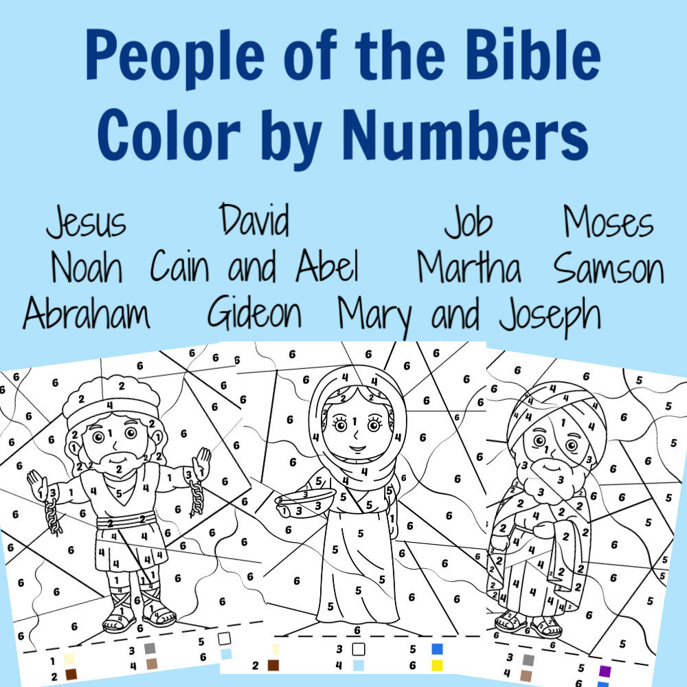 Bible Color by Numbers - Etsy