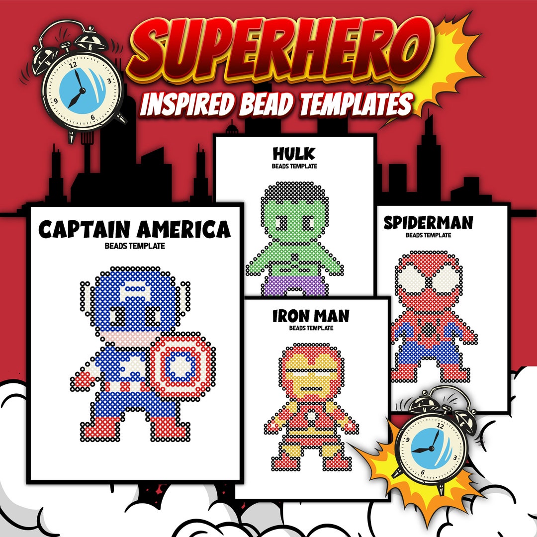 Hero Perler Bead Designs - Etsy