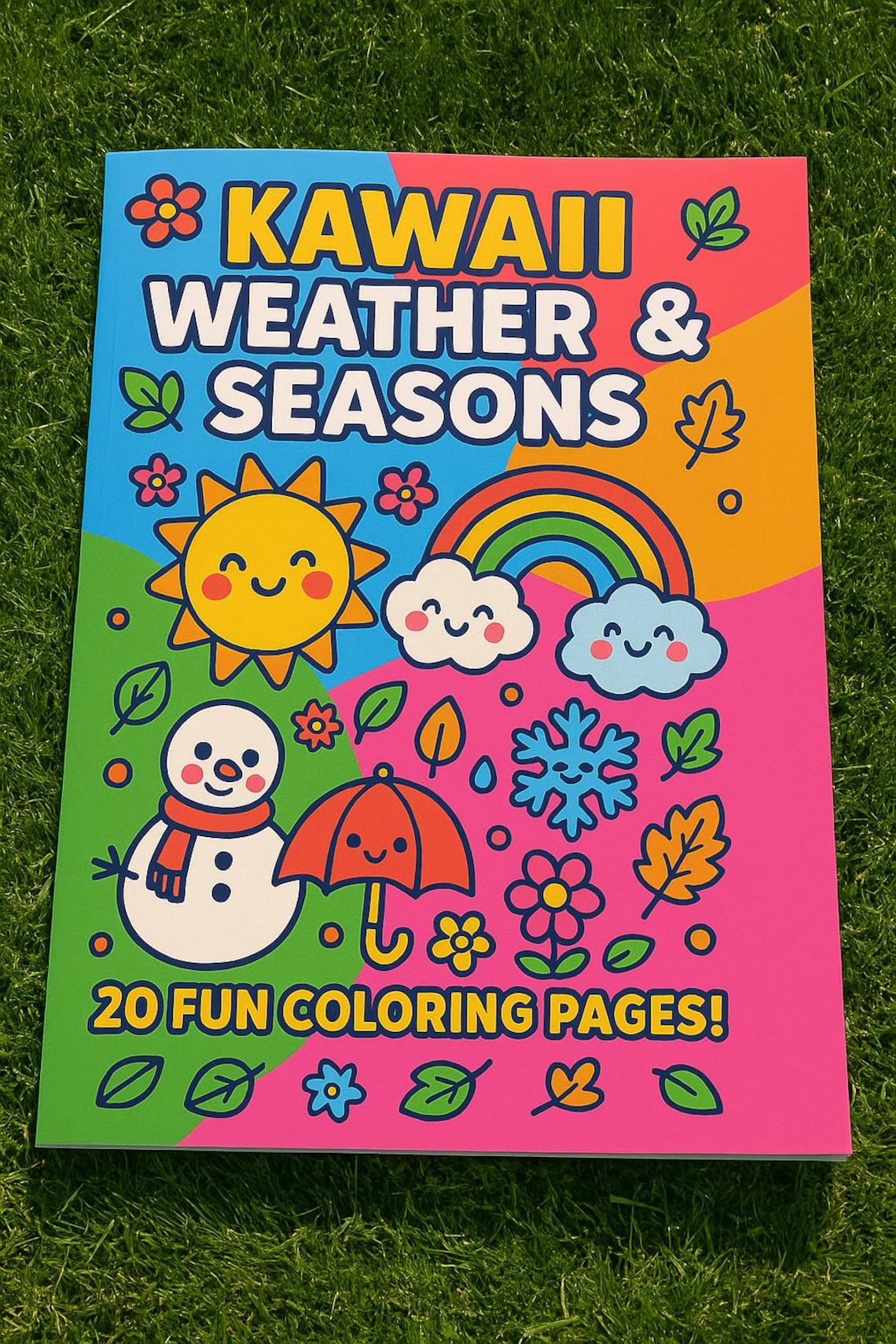 Kawaii Weather Coloring Book – 20 Printable Pages, Fun Kids Activity ...