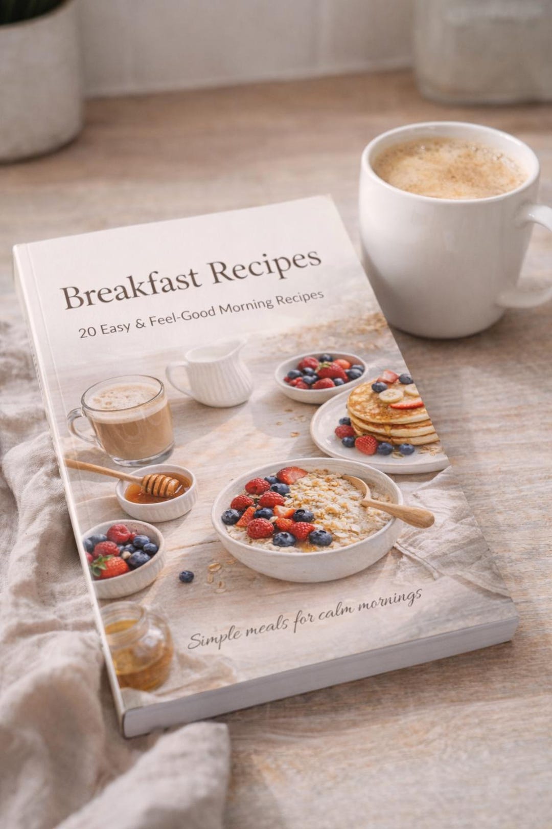 20 Easy Breakfast Recipes, Family-friendly Cookbook (A4 PDF Download ...