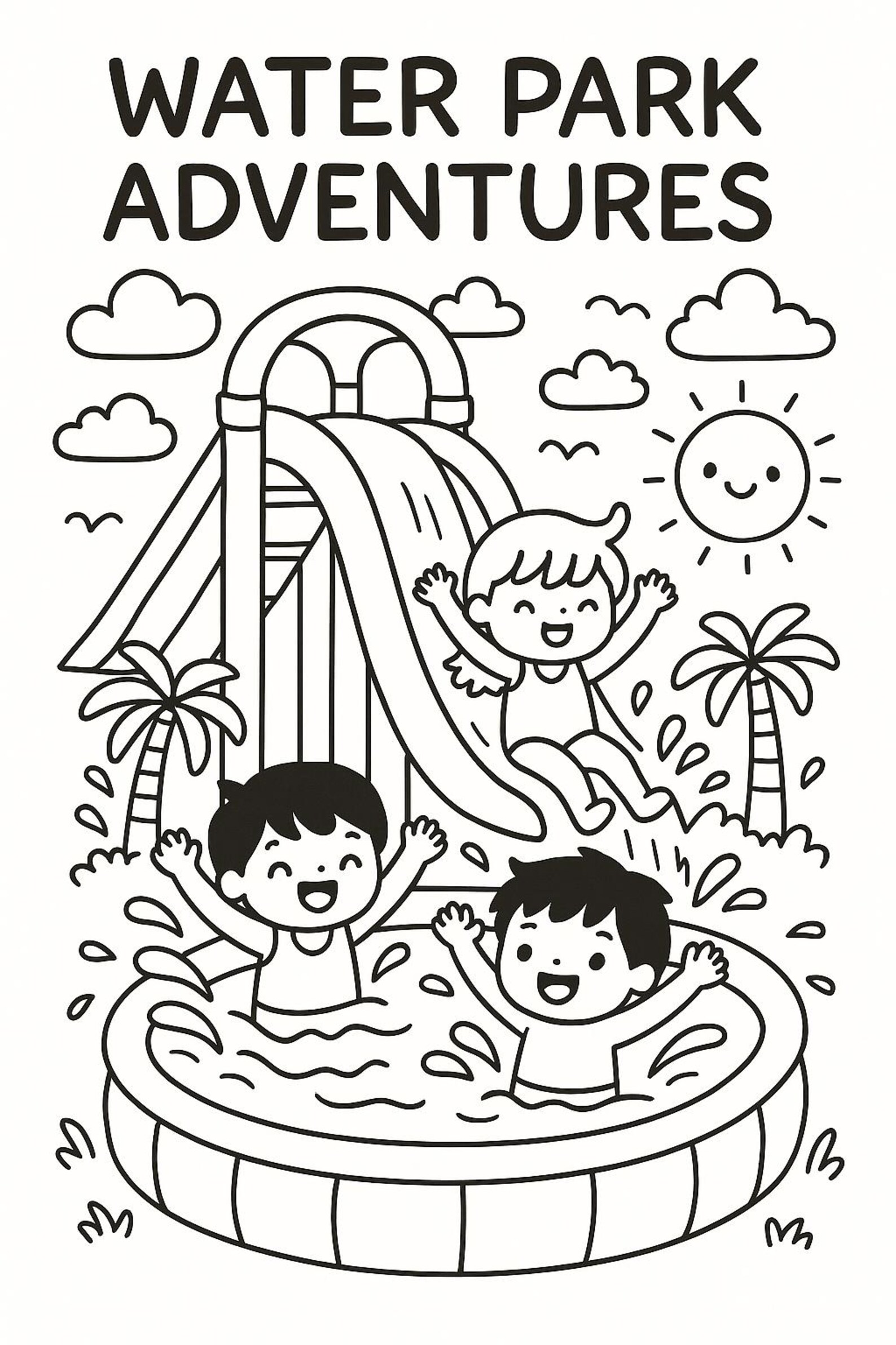 Kawaii Summer Coloring Pages + Printable Bucket List | Fun Kids ...