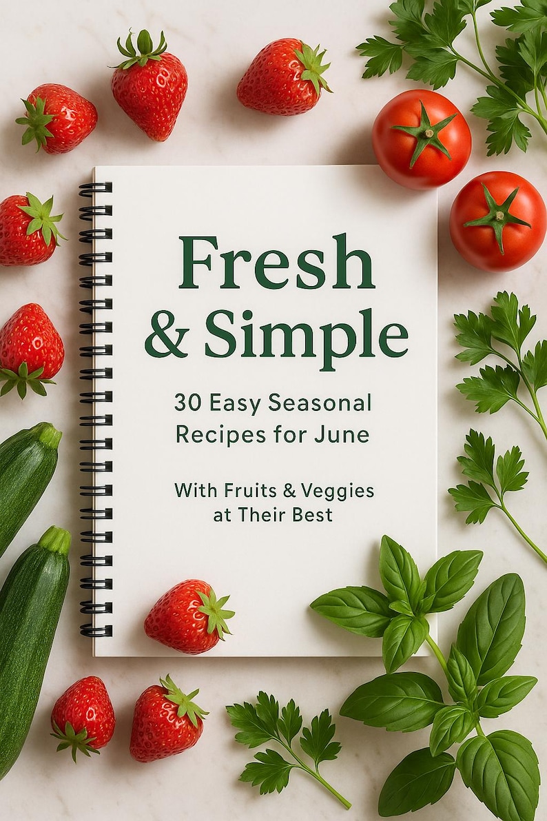 Printable Summer Cookbook – 30 Easy June Recipes - Etsy