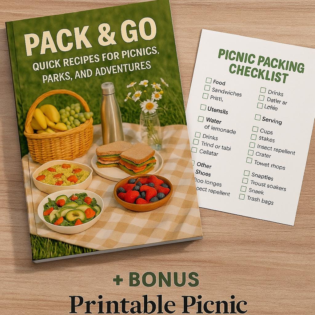 Printable Picnic Recipe Book – 20 Quick & Easy Outdoor Meals for Parks ...