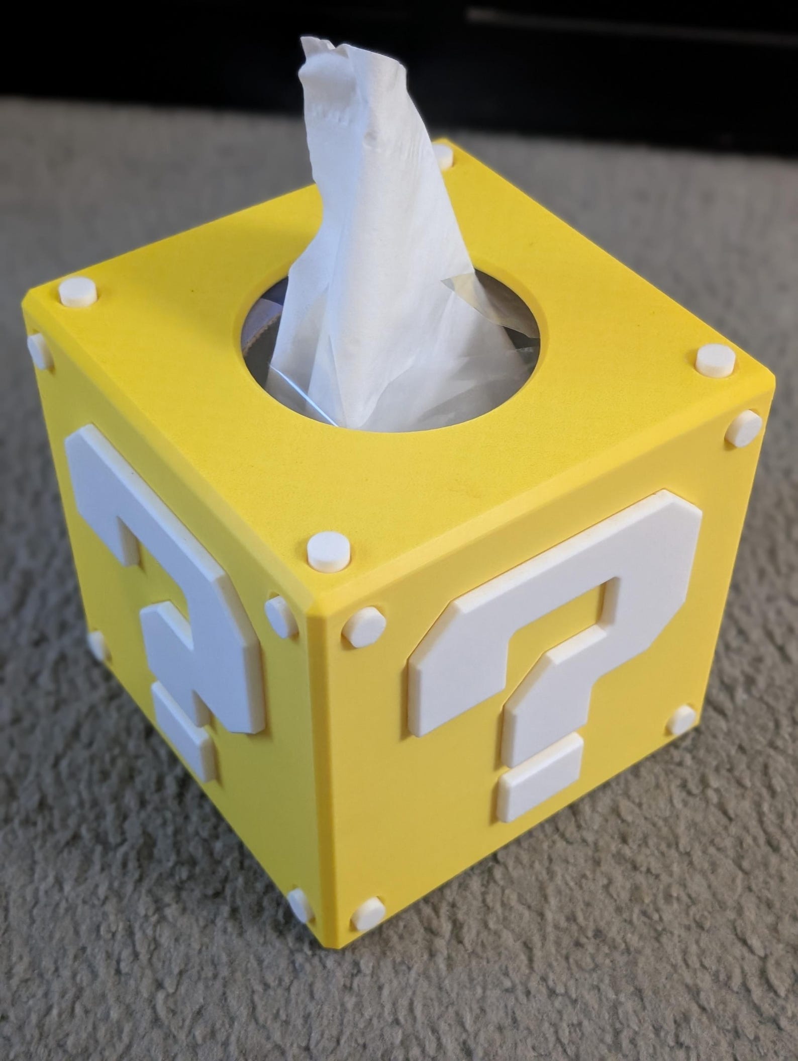 Tissue Box Cover - Question Mark Design - Etsy