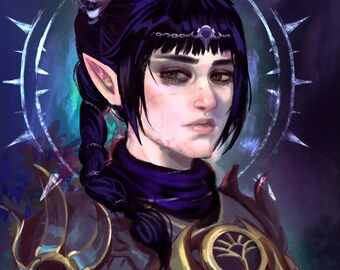 The Princess of Darkness: Shadowheart | Baldur's Gate 3 | 8x10 and 5x7 ...