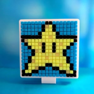 3D Star Pixel Art Puzzle - Etsy
