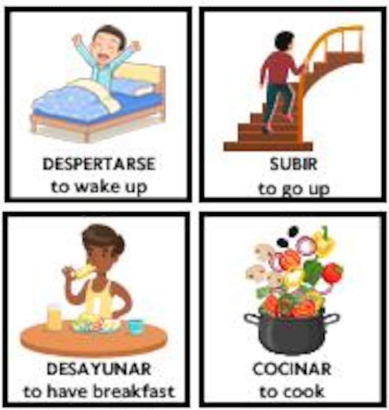 60 Spanish Vocabulary Flashcards for Beginners – A1 Level | Digital ...