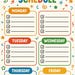 Weekly ADHD Visual Schedule for Kids – Printable Planner Chart (mon–fri ...