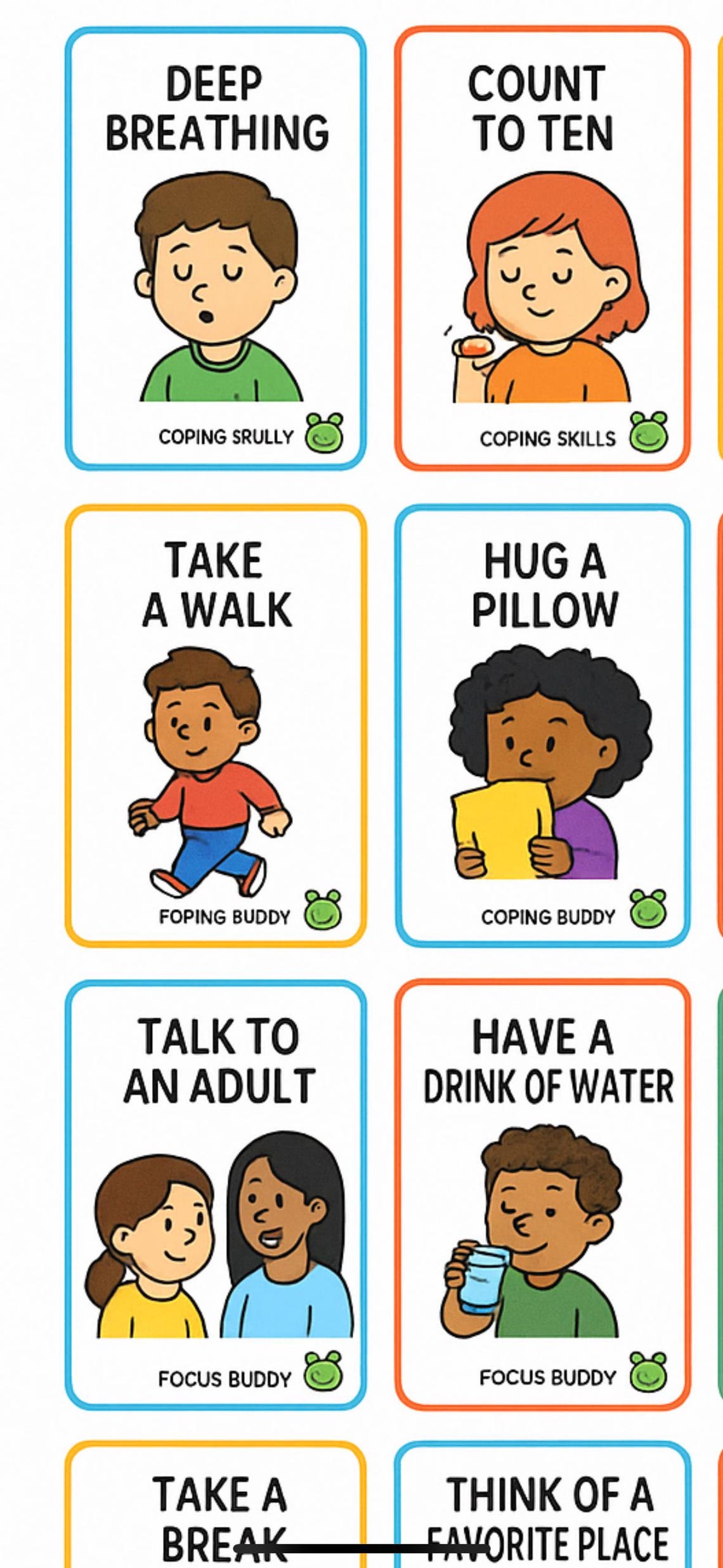 Coping Skills Flashcards for Kids: Emotional Regulation (PDF) - Etsy Canada