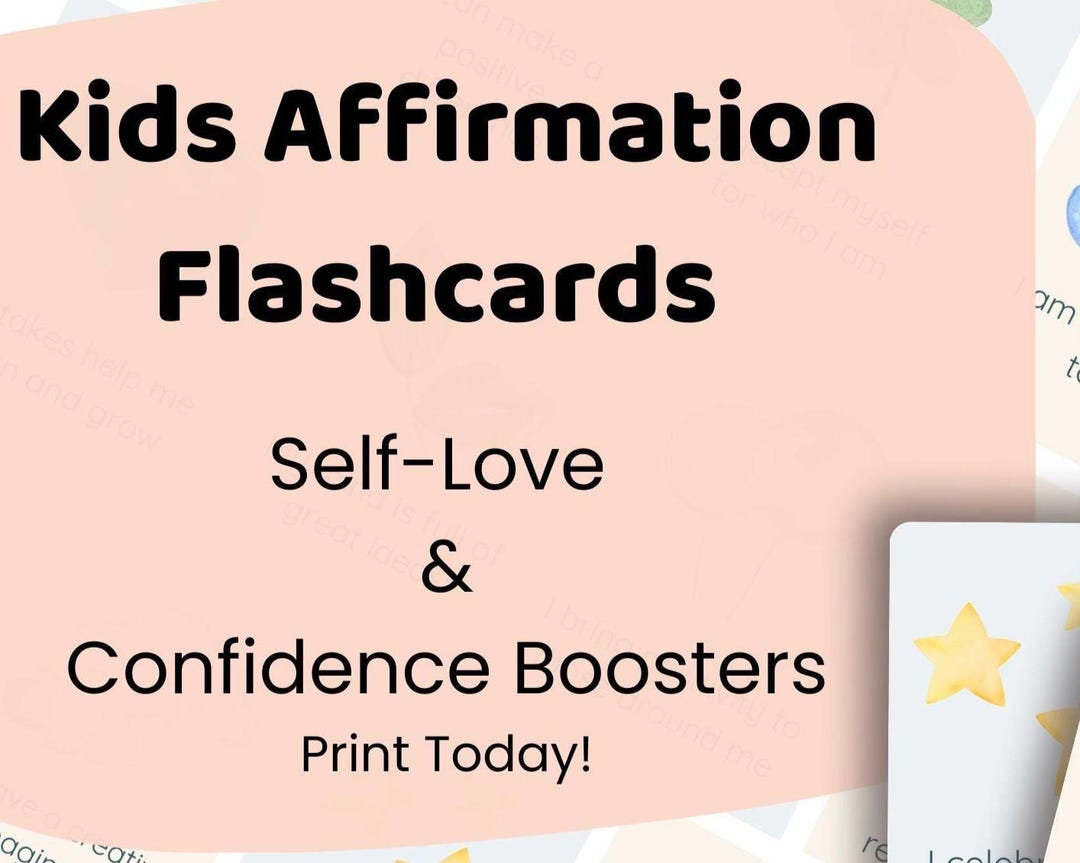 Kids Affirmation Flashcards | Printable Self-love & Confidence Boosters ...