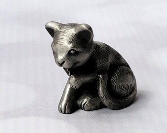 Pewter Cat - Etsy