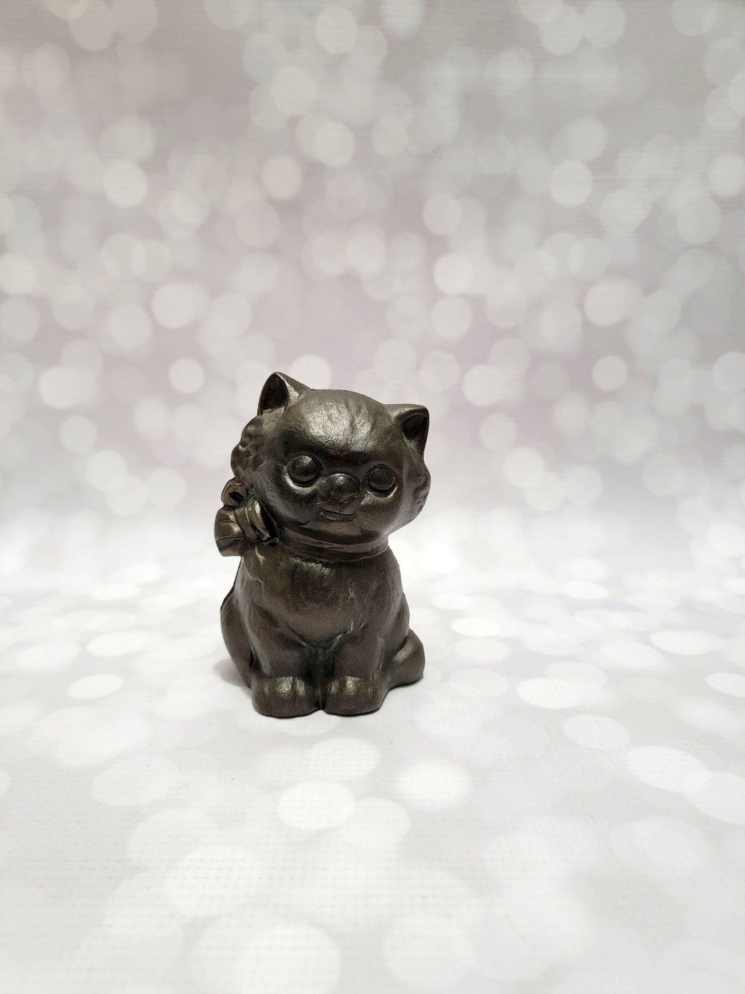 Cast Iron Cat Bank Vintage - Etsy